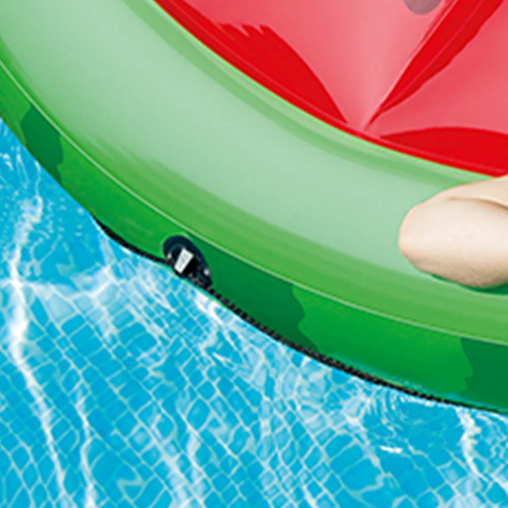Intex Giant Inflatable 72 Inch Watermelon Summer Swimming Pool Float (2 ...