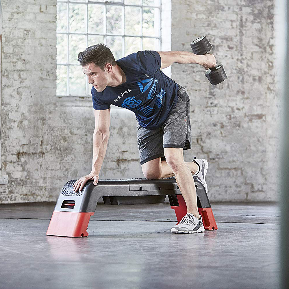 Reebok Professional Multi-Purpose Aerobic Home Fitness Deck, Black ...