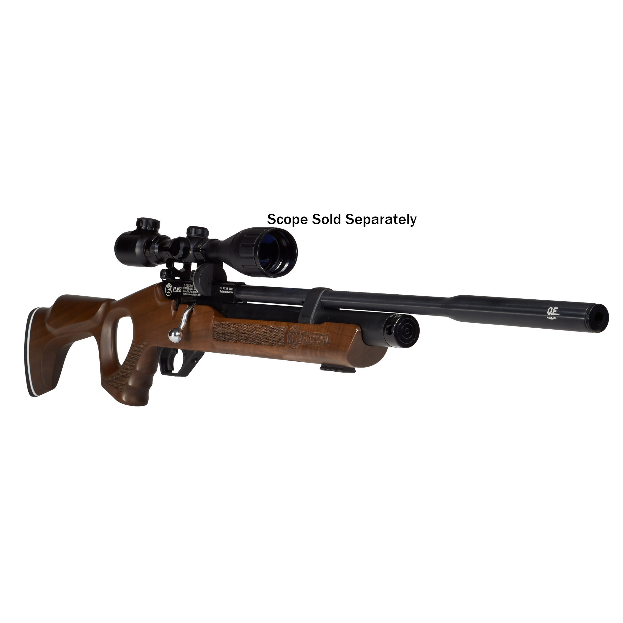 Hatsan Versatile Flash QE 0.22 Caliber PCP Bolt Action Repeater Air Gun ...